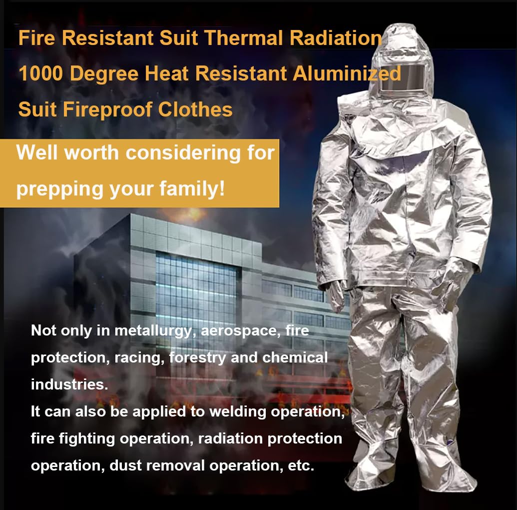 Mua vinmax Fire Resistant Suit Thermal Radiation 1000 Degree Heat ...