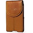 Amazon.com: Hengwin Belt Holster Fits for iPhone 15, 14, 13, 12 Genuine Leather Cell Phone Case ...