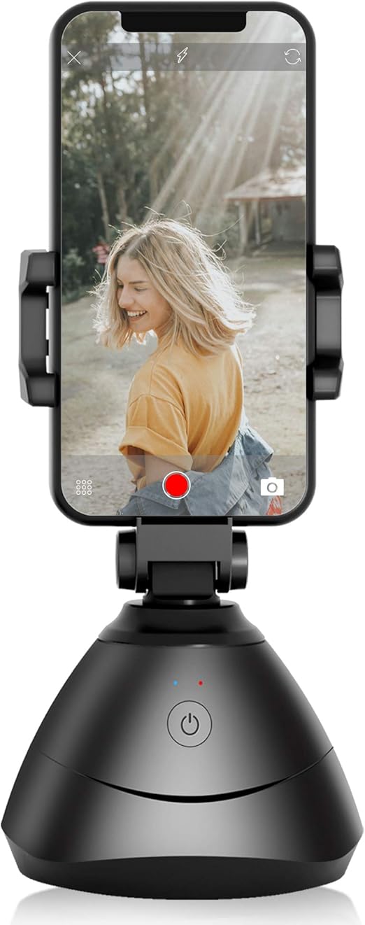 Face Tracking, 360° Rotation Auto Face Tracking Phone Holder, Auto Face ...