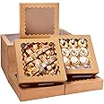 Amazon.com: Bakepacker 20pcs Brown Pie Boxes 12x12x3 inches Easy ...