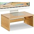Amazon.com: TEAMIX Higher Monitor Stand Riser, Wood Monitor Riser with ...