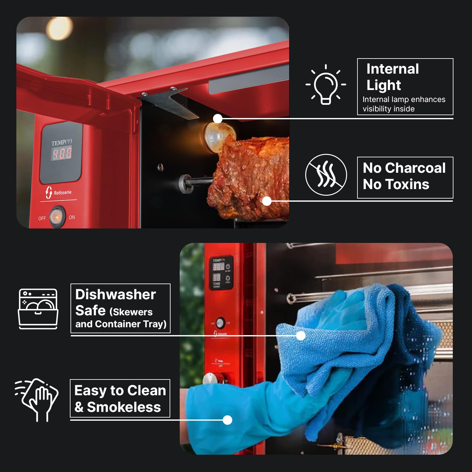 Mua Brazilian Flame Churrasco® Gas Rotisserie Oven Grill Roaster with ...