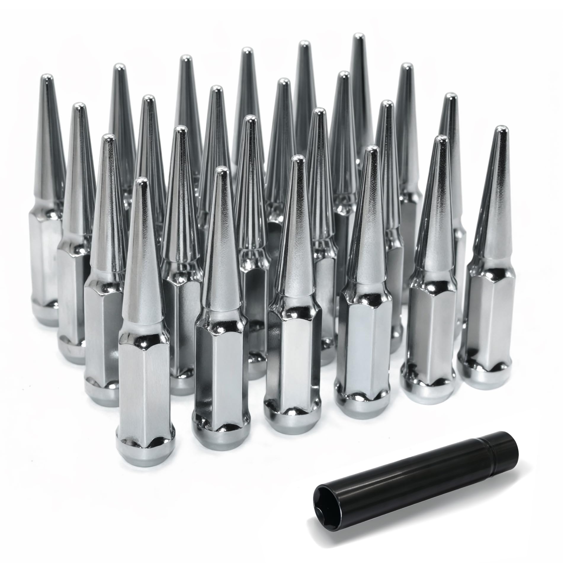 LUJIANI M12x1.5 Wheel Spike Lug Nuts Replacement for Toyota Camry Accord Polaris Chevy Lexus ...