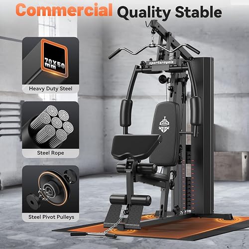 Work Out Equipment For Home Gym All-in-One Home Gym With 150LB Weight ...