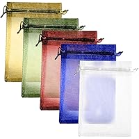 Amazon.com: MEDIUM SHEER MESH DRAWSTRING GIFT BAGS (1 DOZEN) - BULK ...