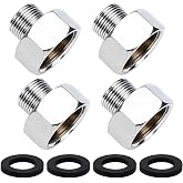 Amazon.com: Water Line Adapter, 2 Pcs 1/2" Female to 3/8" Male Brass ...