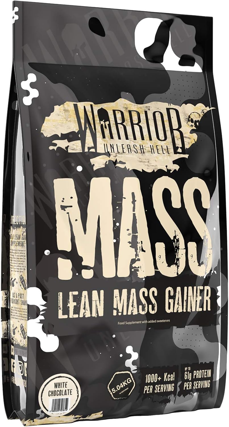 Warrior Mass – Lean Muscle Weight Gainer – White Chocolate, 5kg – BigaMart