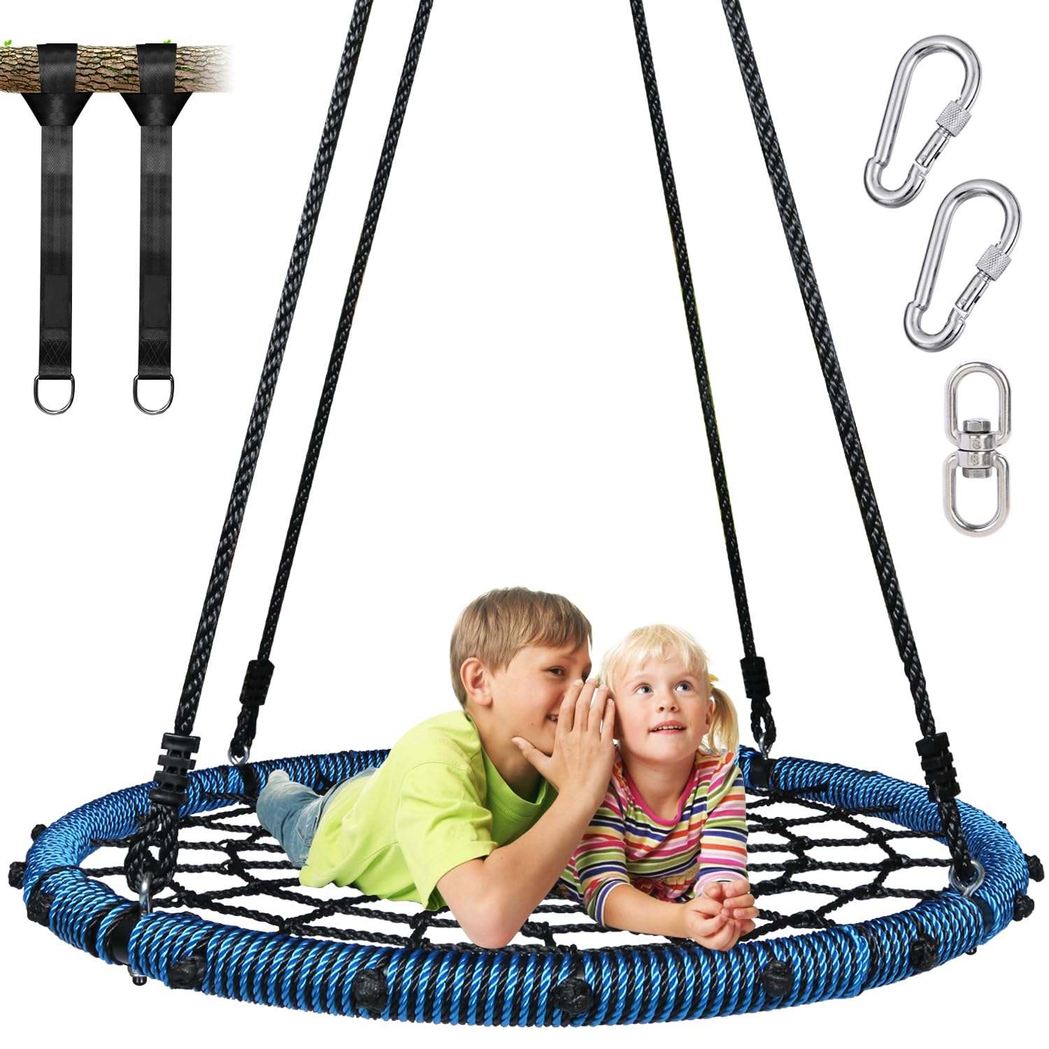 Mua Trekassy Spider Web Tree Swing 45 inch for Kids Adults with Swivel ...