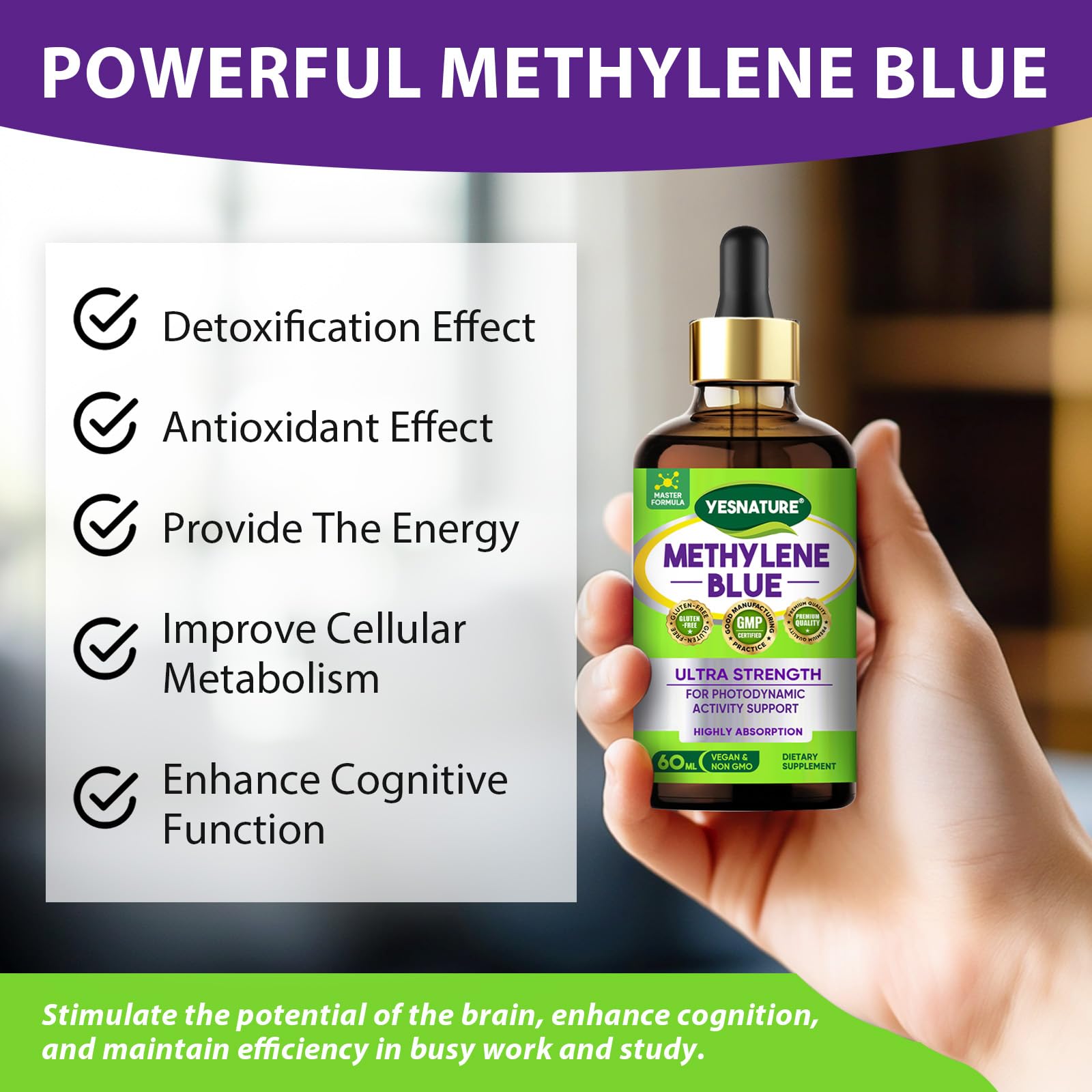 Dropper Bottle METHYLENE BLUE CO Methylene Blue, Pharmaceutical Grade ...