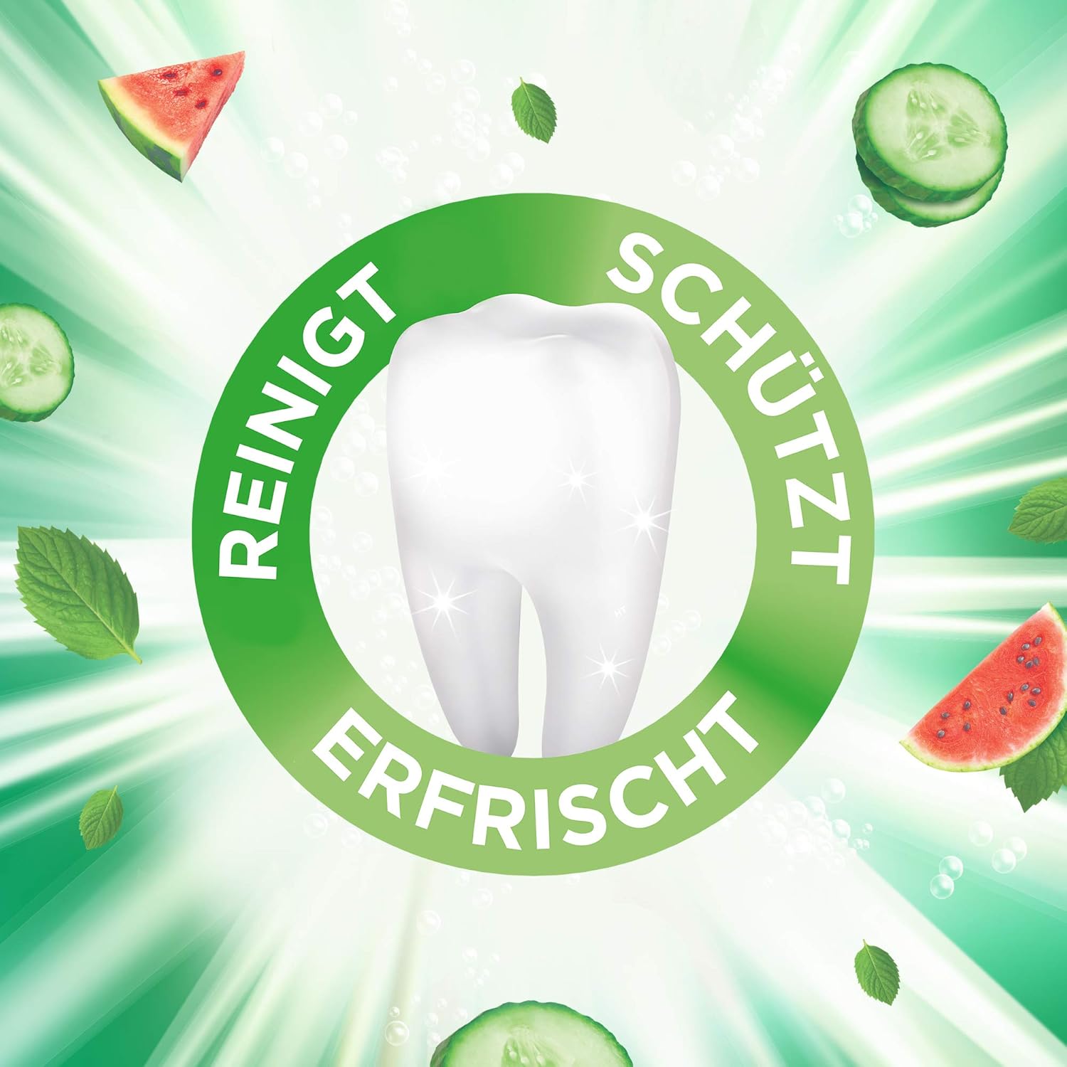 Odol-med 3 Senses Refreshing Watermelon, Cucumber & Mint Toothpaste, 75 ...