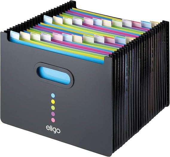 Snopake A4 Eligo 26-Part Landscape Desk Expander/Organiser - Black ...