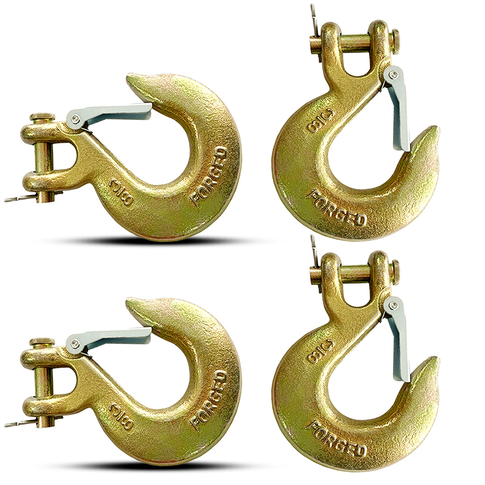 Mua 3/8" Clevis Slip Hook, 4 Pack Forged G70 Steel Clevis Hook with ...