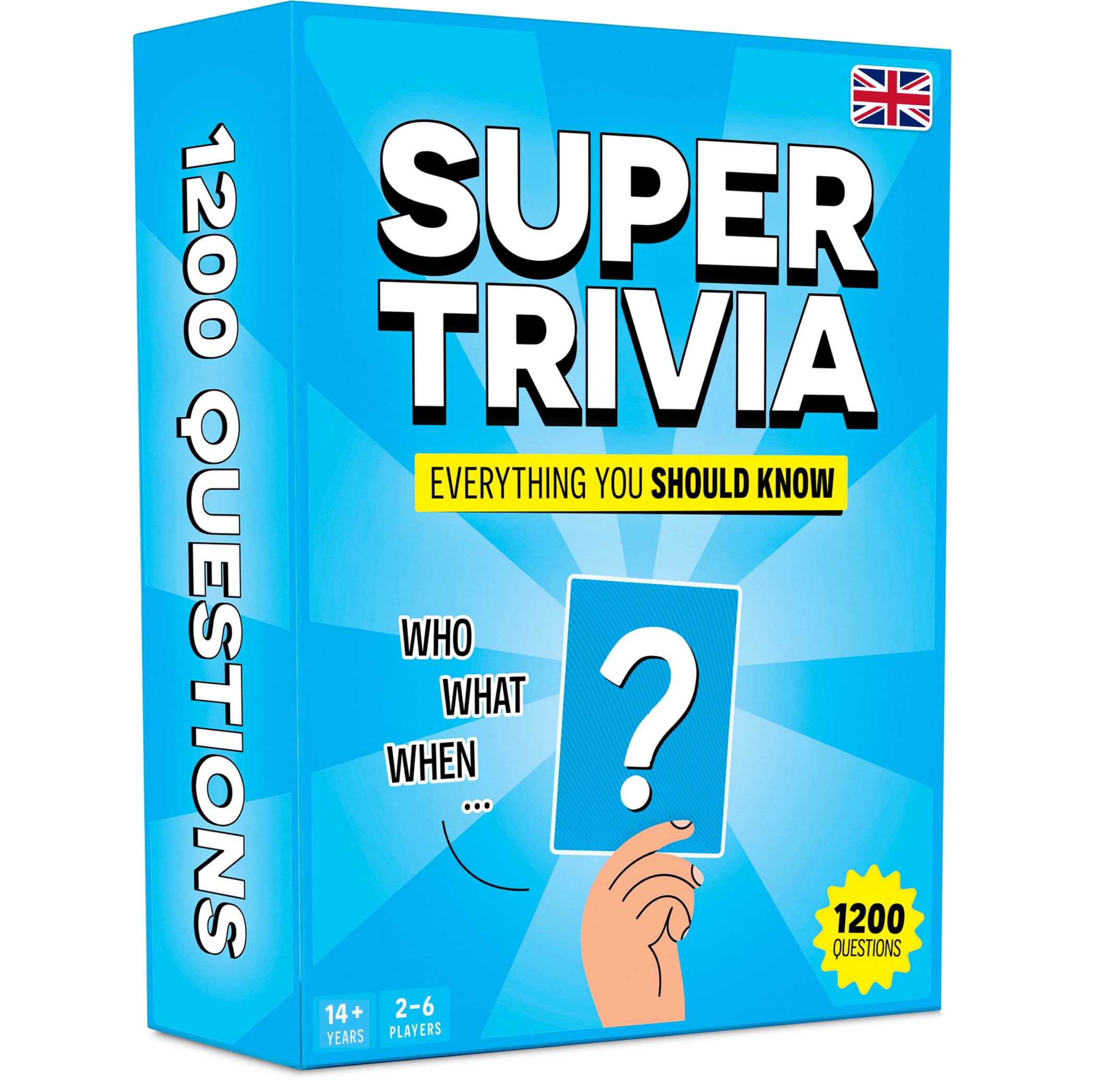 Super Trivia Games for Adults with 1200 Questions - Fun Board Game with ...