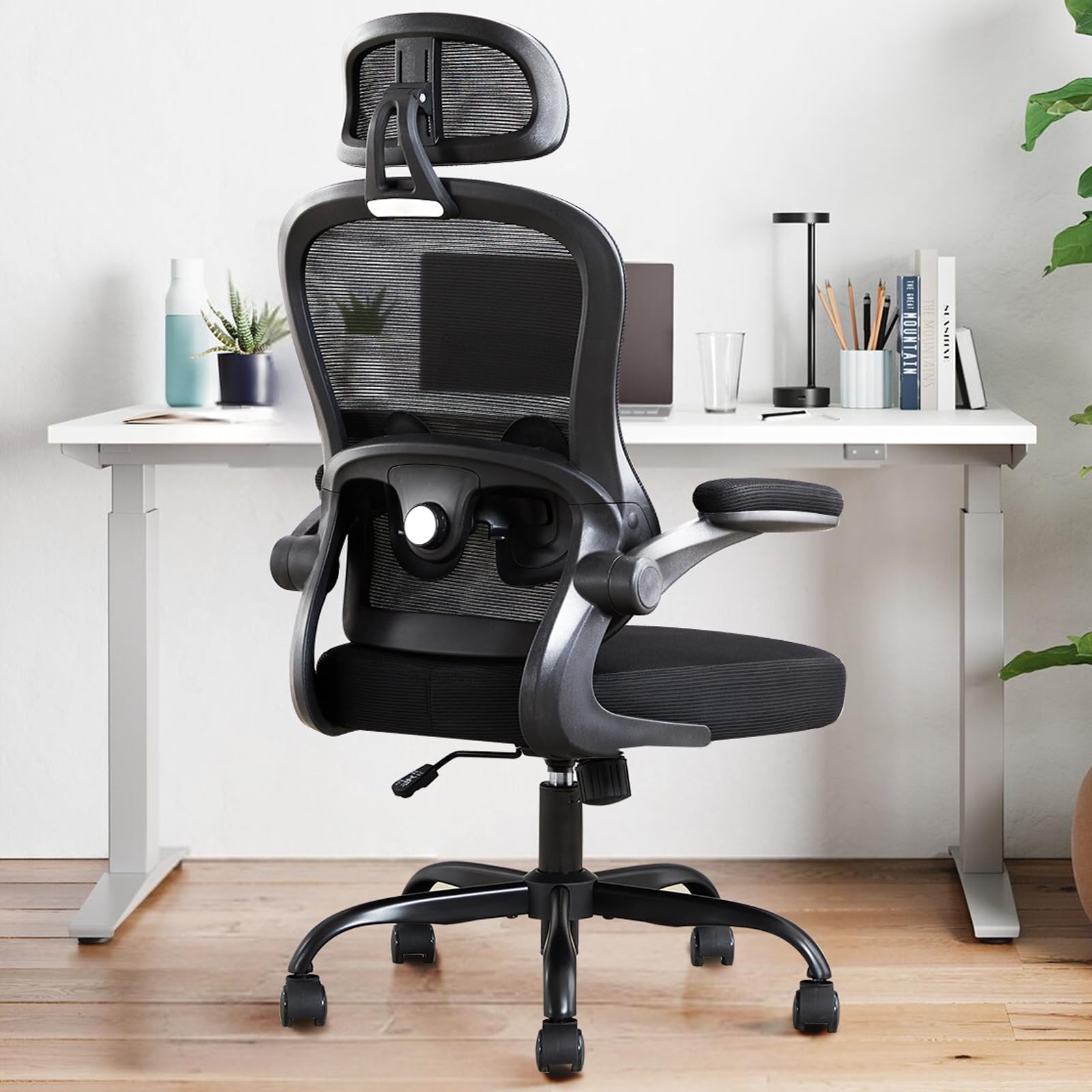 TUKAKA Ergonomic Office Chair,Ultra Thick Office Desk Chair with ...
