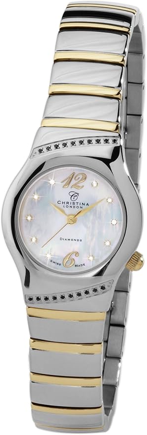 Christina Design London Two Tone Ladies 30 Diamond Bracelet Watch ...
