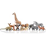 Amazon.com: Jumbo Safari Animals Figures, Realistic Large Wild Zoo ...