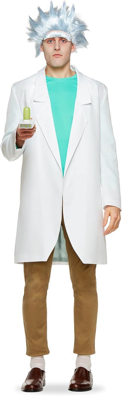 Amazon.com: Spirit Halloween Adult Rick Costume - Rick and Morty White ...