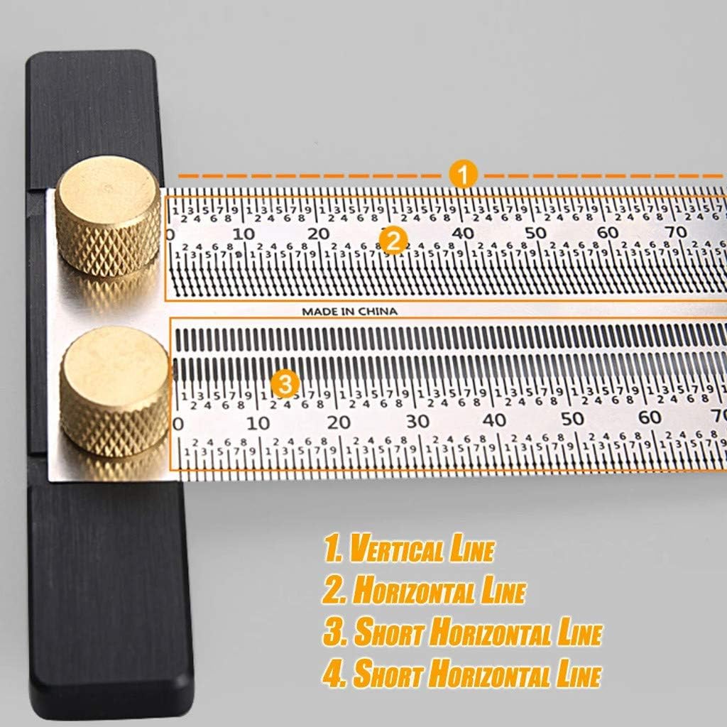 A Matoen Ultra Precision Marking Ruler Scale Ruler T-type Hole ...