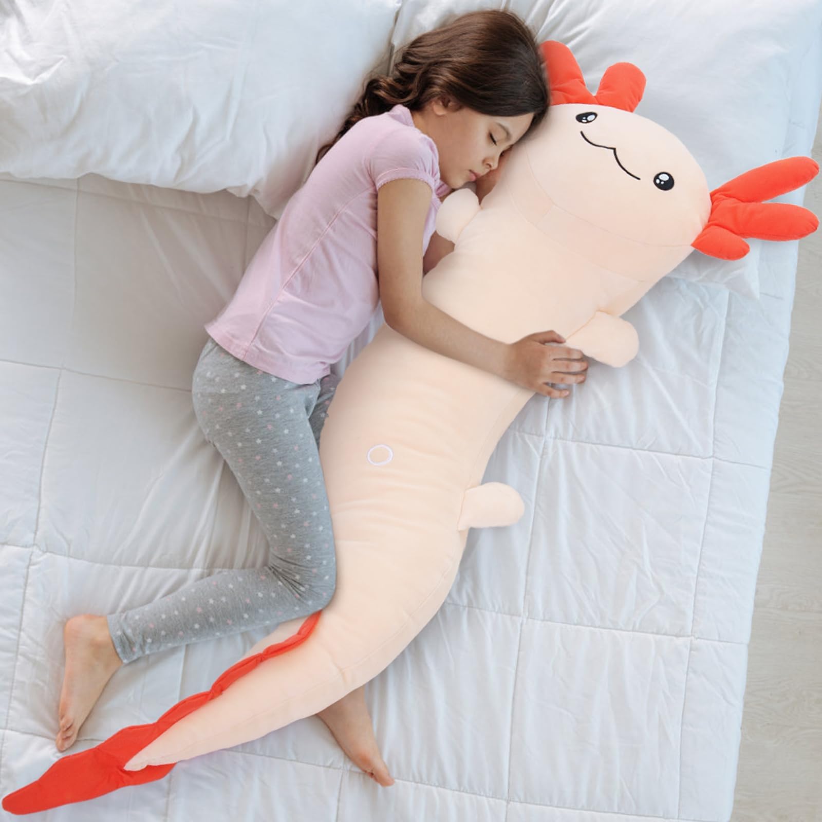MaoGoLan Giant Axolotl Plush Stuffed Animal,Big Axolotl Plush Pillow ...