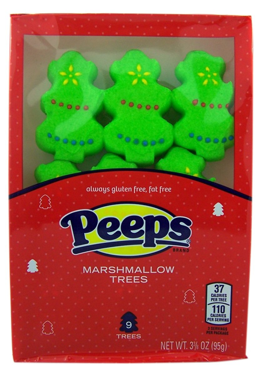 Amazon.com : Peeps Marshmallow Snowmen Christmas Candy, 9 Count, Pack ...
