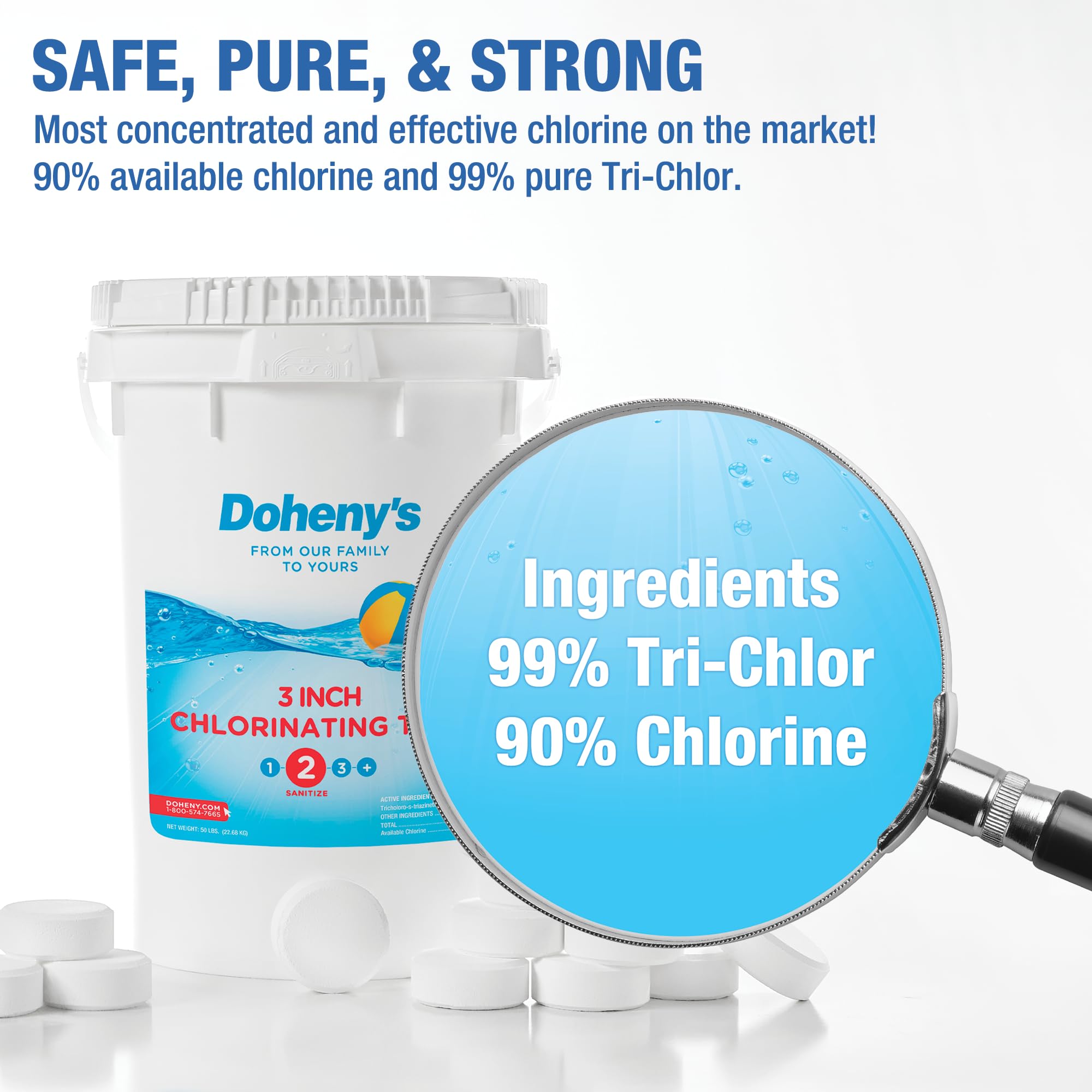 Mua Doheny’s 3-Inch Stabilized Chlorine Tablets for Sanitizing Swimming ...