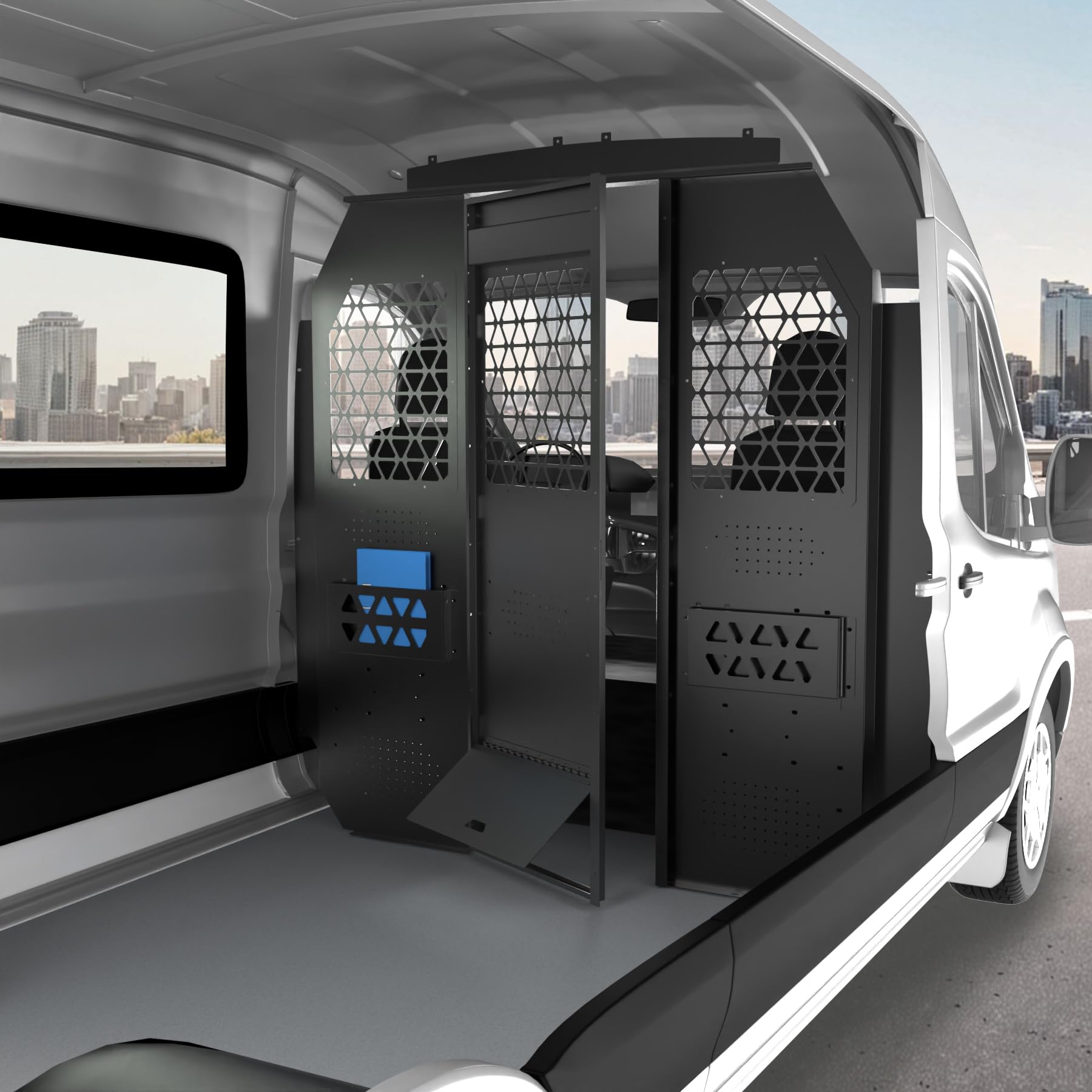 MELIPRON Van Safety Partition Bulkhead Fit for Ford Transit 150 250 350 ...