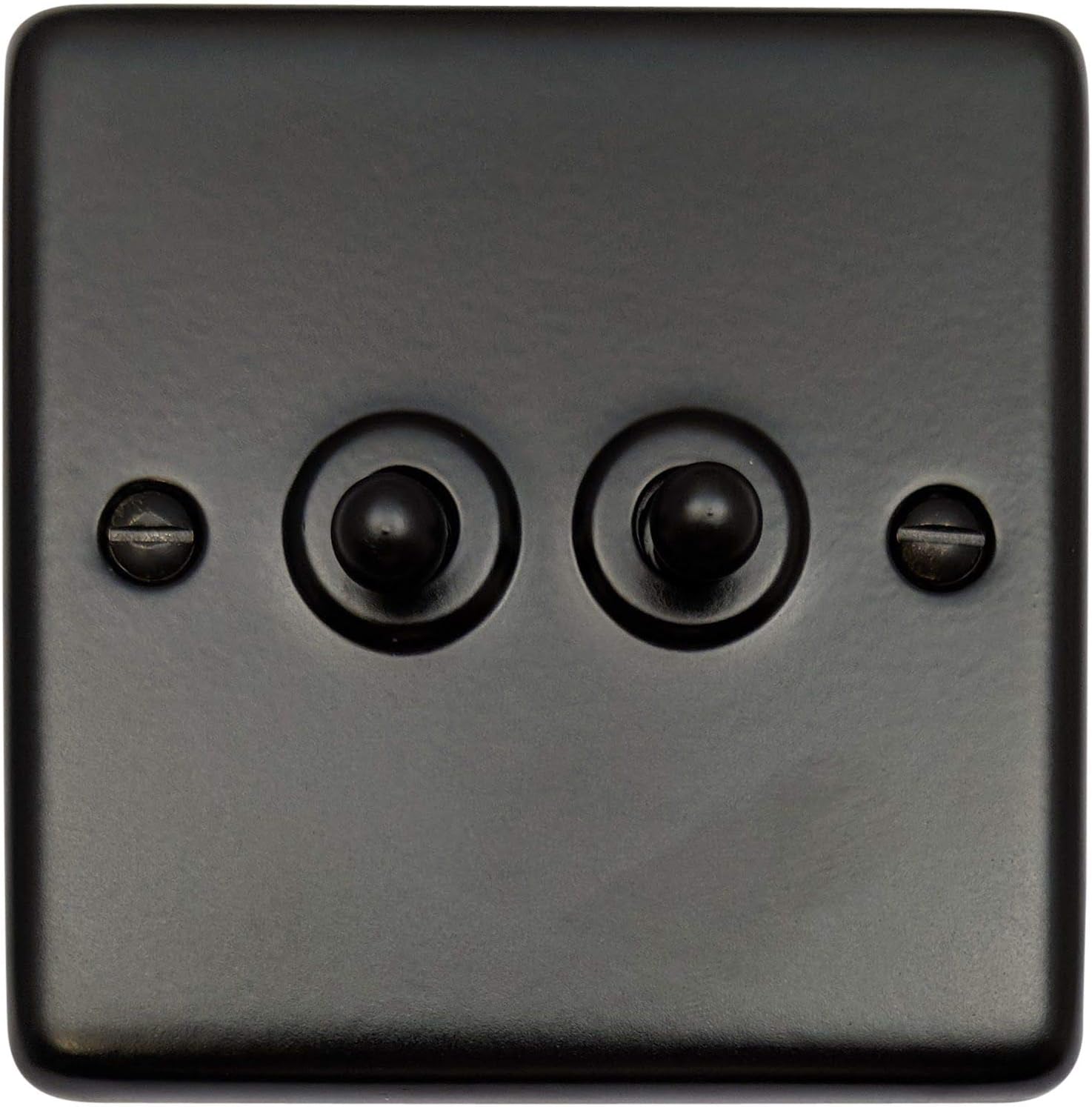 Matt Black Toggle Switch (2 Gang) - CFB282: Amazon.co.uk: DIY & Tools