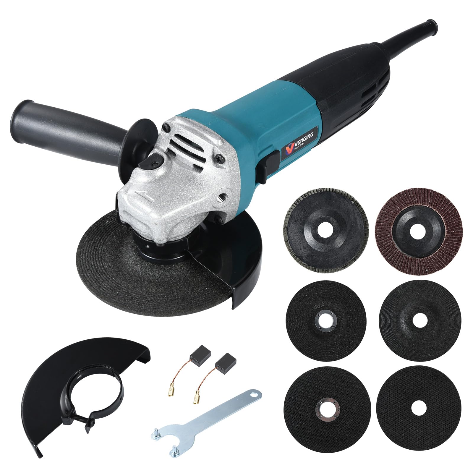 Angle Grinder Grinder Tool, Variable Speed Angle Grinder 4 1/2 Cut off ...