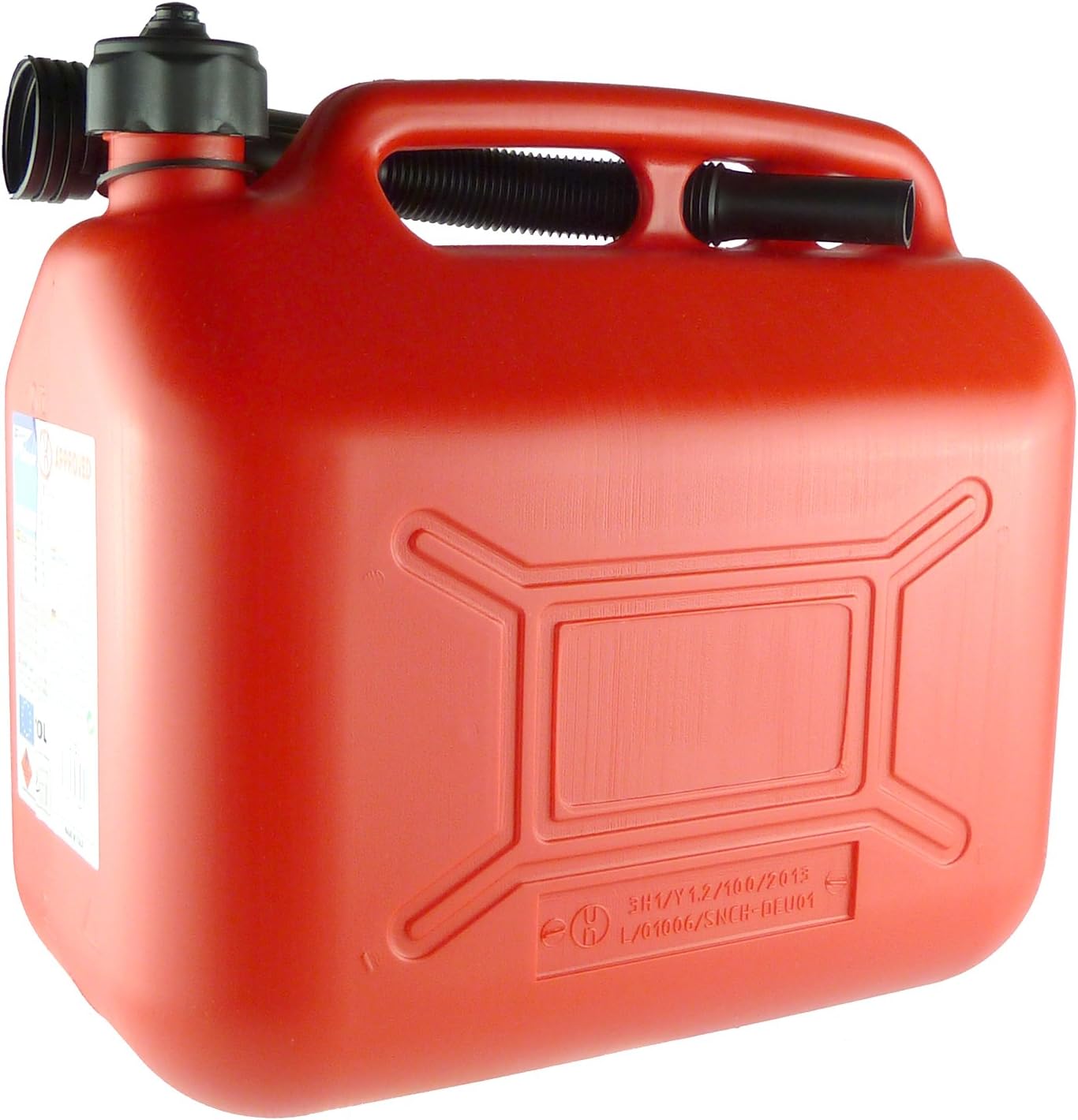 5L Red Petrol Can – Jerry Can With Pouring Spout – BigaMart