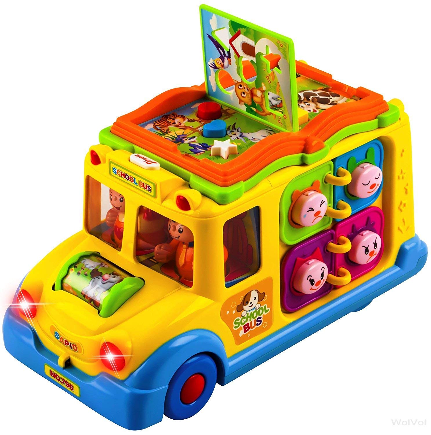 Buy Galaxy Hi-Tech® Exclusive Intellectual Musical School Bus, Learning ...