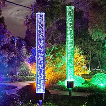 Solar Garden Lights Outdoor Decorative Color Changing Solar Landscape ...