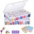 Amazon.com: Willinglong 2 Pack Diamond Art Storage Containers Set, Grids Bead Organizer Box with ...