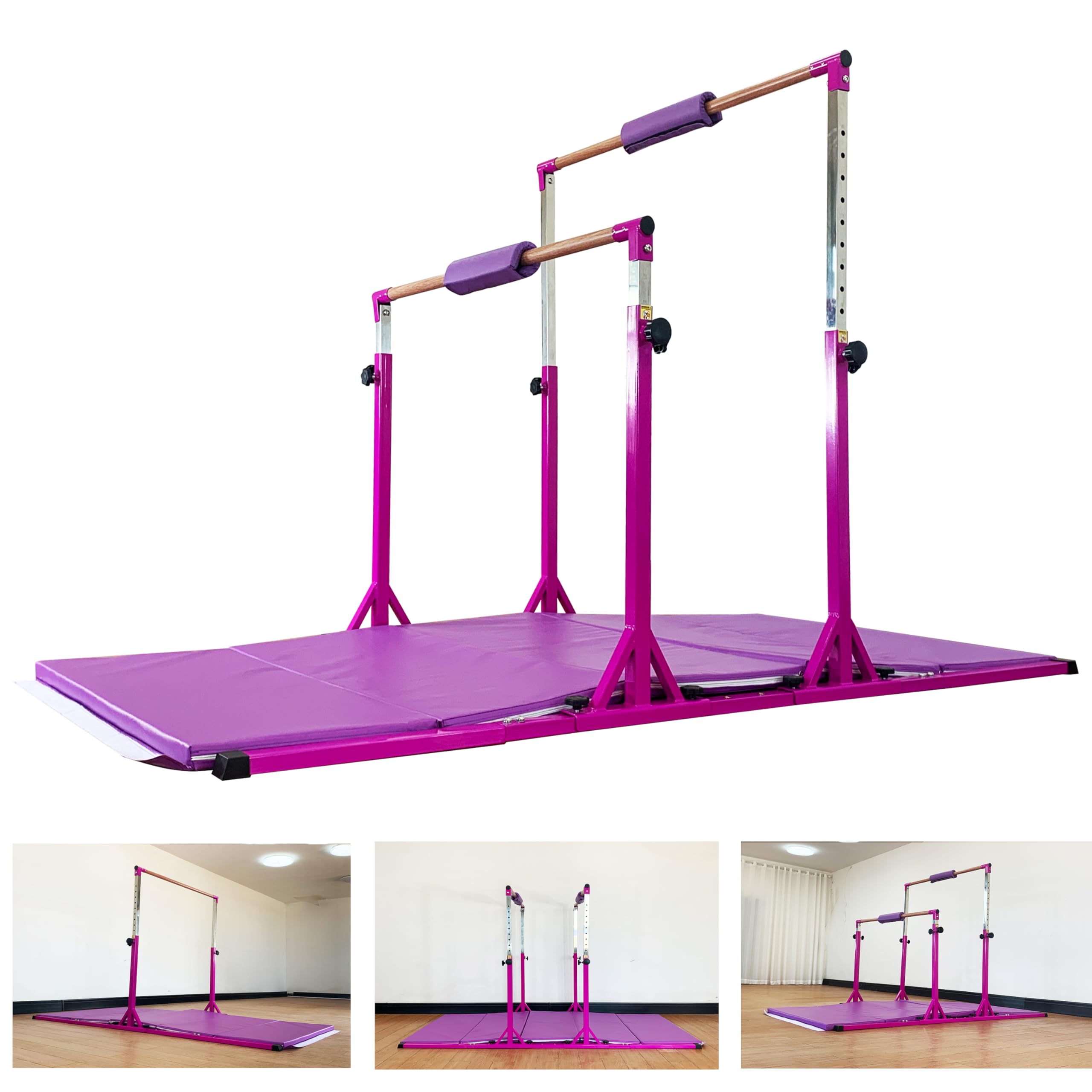 MARFULA Gymnastics Double Horizontal Bars 3Play Gymnastic Parallel Bars ...