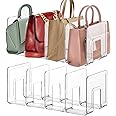 Amazon.com: Lnrueg 2PCS Plastic Purse Organizers, 4-Slot 5.71 x 12.8 x ...
