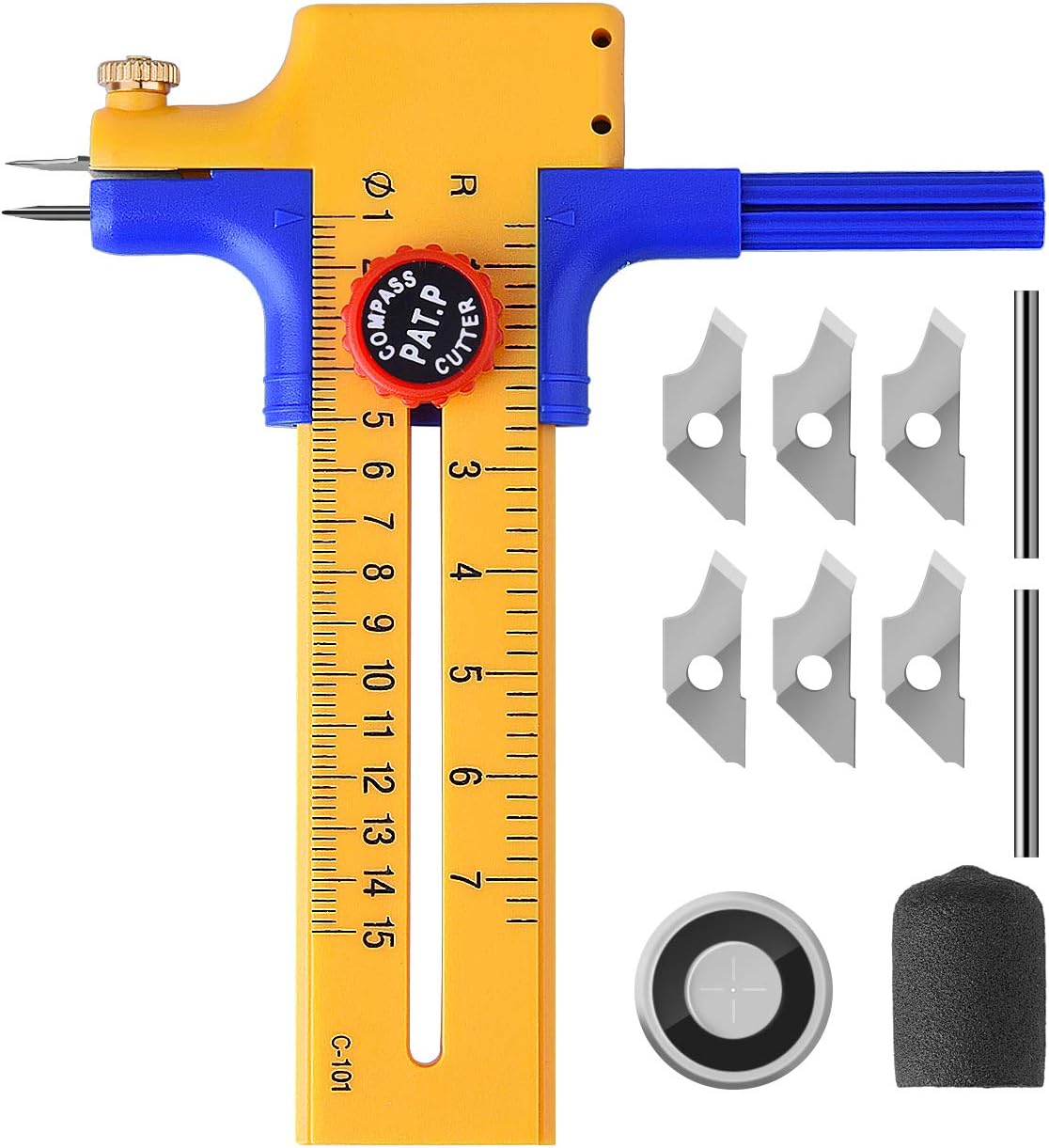 Compass Cutter Precise Circle Cutter Adjustable Round Draw Cutting Tool ...