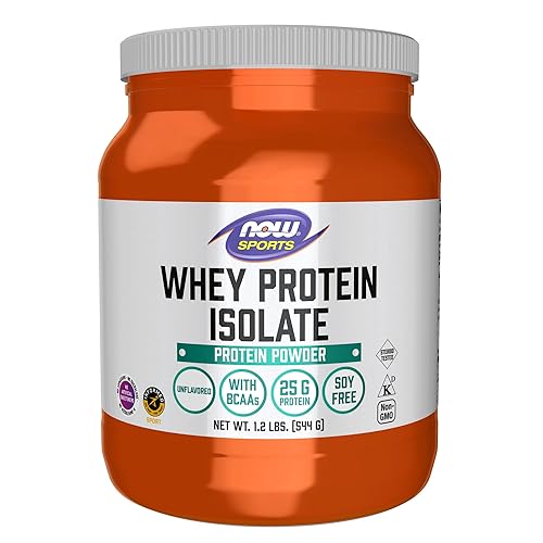 NOW Foods Sports Nutrition, Whey Protein Isolate, 25 g With BCAAs ...