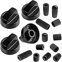 Amazon.com: TOHAXPLS 4 Pack Universal Control Knobs Replacement with 12 ...
