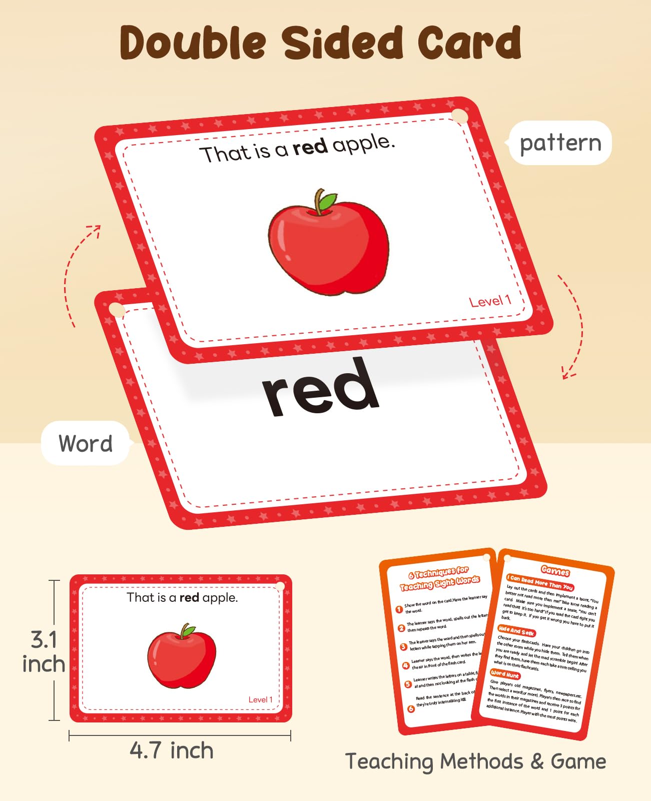 Mua Sight Words Flash Cards Kindergarten with Pictures & Sentences ...