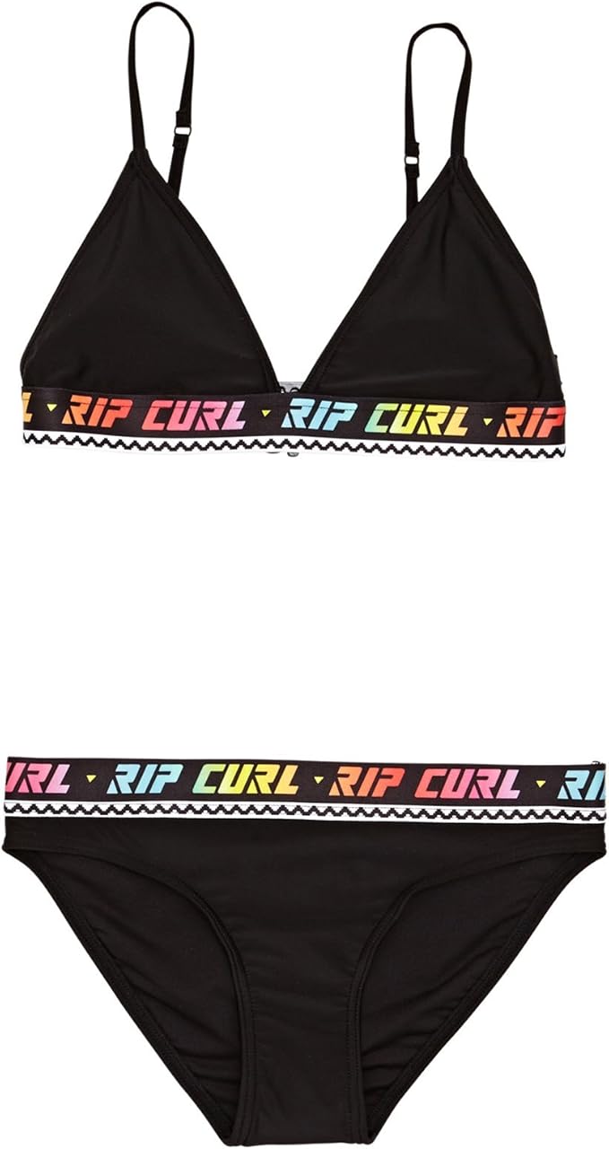 Rip Curl Teen Surf Geo Tri Bikini Black 12 (Kids): Amazon.co.uk: Clothing