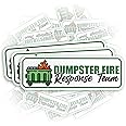 Amazon.com: (3Pcs) Dumpster Fire Response Team Sticker Funny Quote This ...