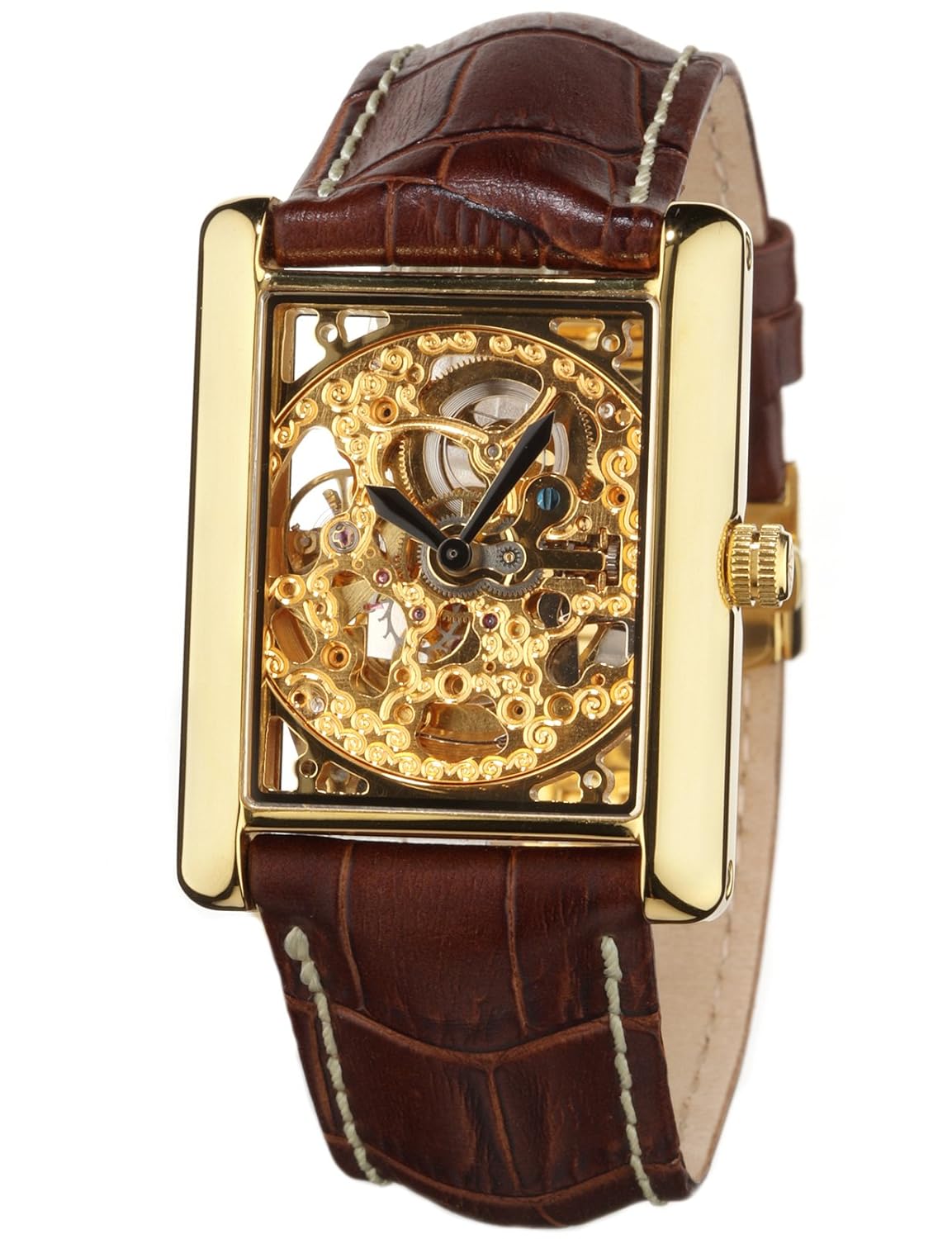 Yves Camani Skeleton II Gold Gents Watch: Amazon.co.uk: Watches
