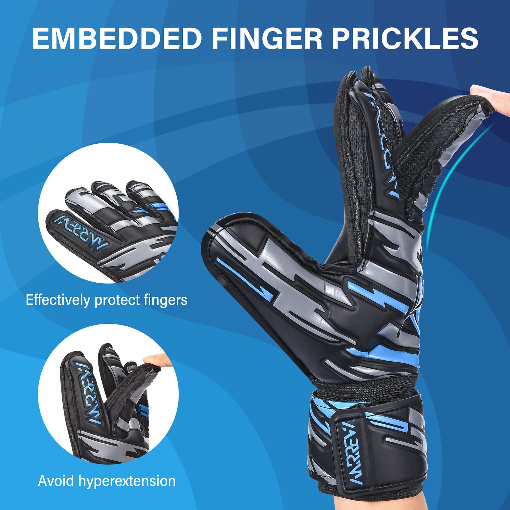 Mua Soccer Goalie Gloves with fingersave and Double Wrist Protection ...