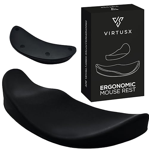 Virtusx Ergonomic Mouse Wrist Rest, Gliding Palm Wrist Support, Sliding ...