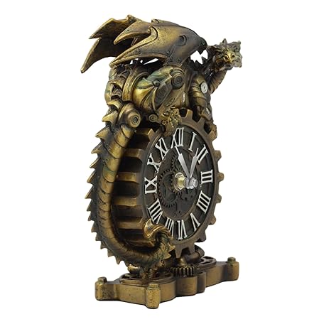 Mua Ebros Chronos Resting Steampunk Cyborg Dragon Table Clock Statue 8.25" Tall Mythical Fantasy ...