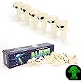 Amazon.com: Glow in The Dark Alien Figurines for Kids in Gift Box - 48 ...