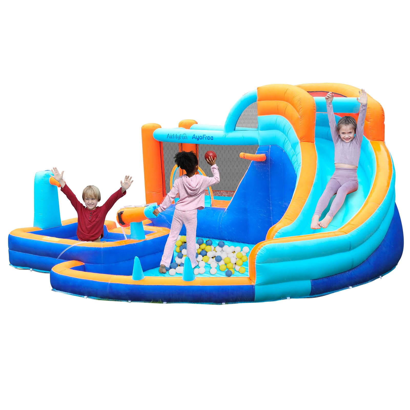 AirMyFun Inflatable Bounce House Water Slide, Inflatable Water Park ...