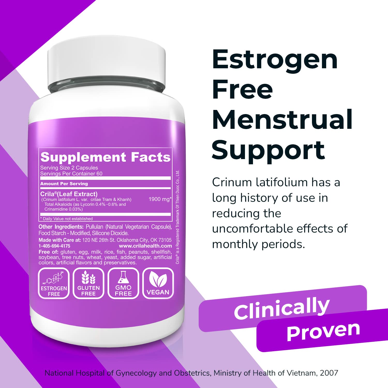 Mua CRILA Estrogen Free, Fertility Ovarian Support and Uterine, Healthy ...