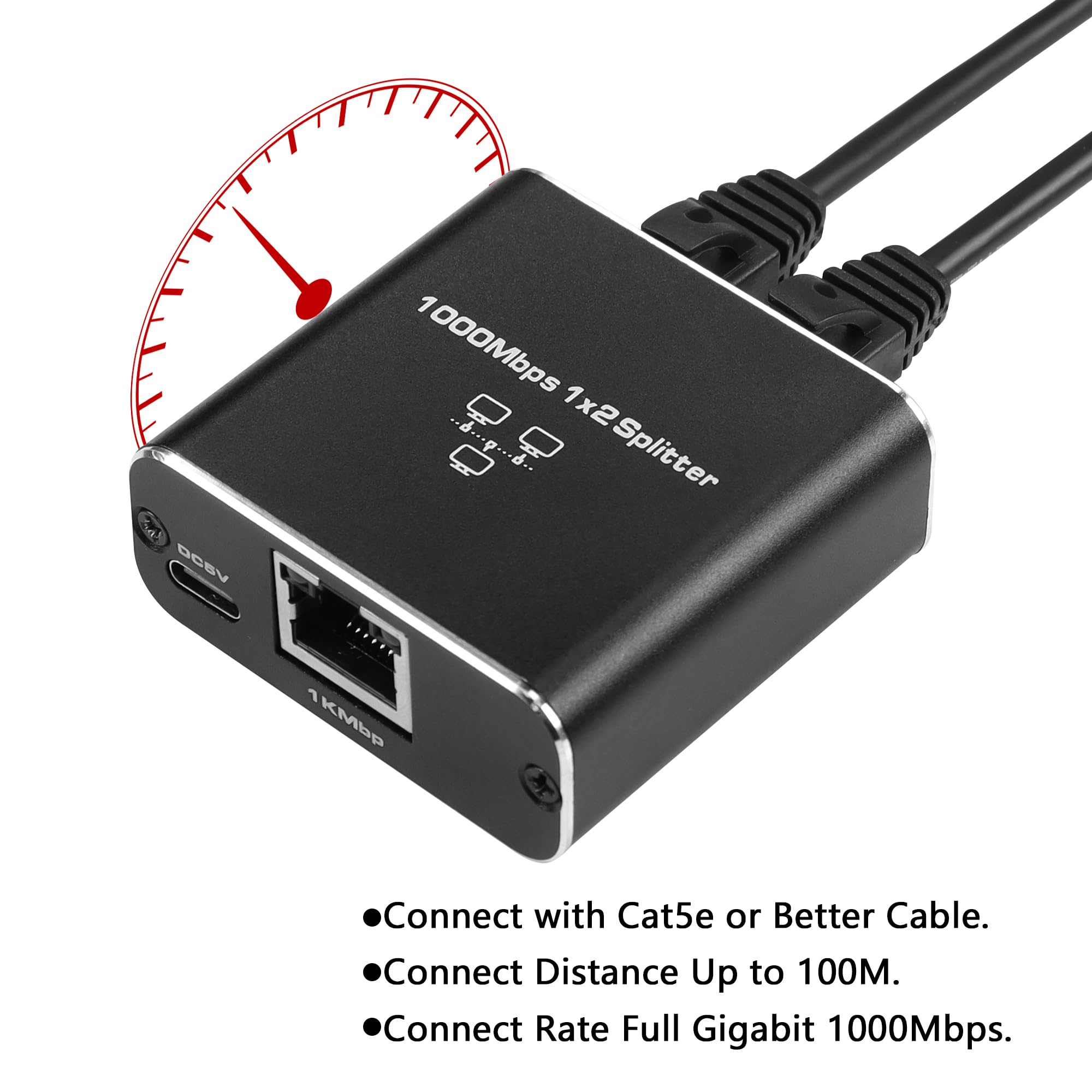 Mua SinLoon Ethernet Gigabit Network Splitter, RJ45 1 to 2 1000/100Mbps ...