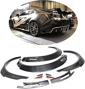 Fits for Chevrolet Camaro 2D 2016-2019 Carbon Fiber CF Wheel Well Lips ...