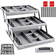 Amazon.com: Multi Level Smart Drawer Organizer, 3 Tier Expandable Desk ...